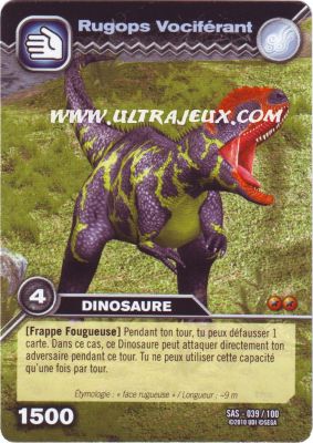 UltraJeux - Rugops Vociférant (39/100) [Carte Dinosaur King Cartes à l ...