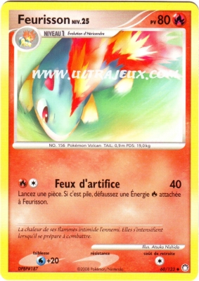UltraJeux - Feurisson Niv.25 (60/124) [Carte Pokémon Cartes à l'Unité ...
