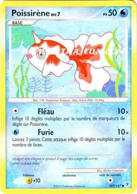 UltraJeux - Poissirène Niv.7 (107/147) [Carte Pokémon Cartes à l'Unité ...