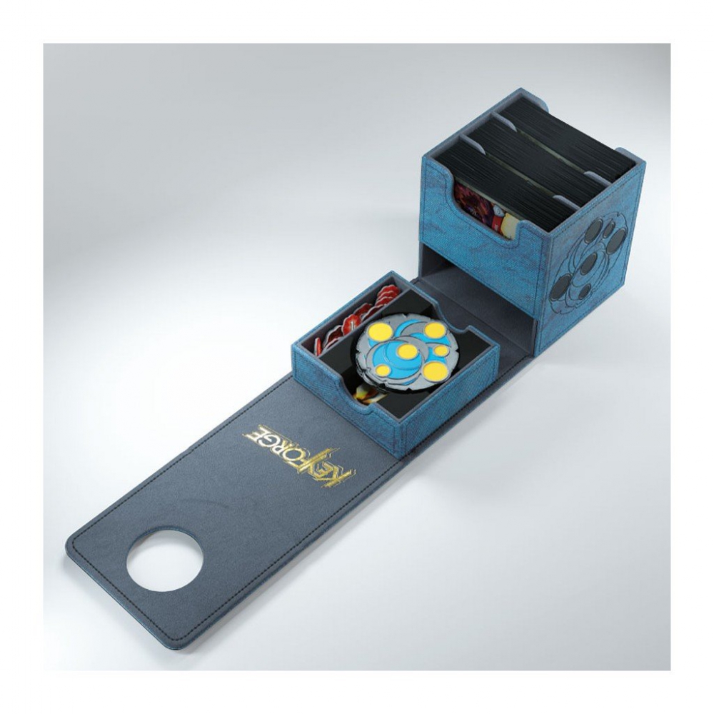 Boite de Rangement Deck Box Keyforge - Vault Bleu KeyForge - UltraJeux