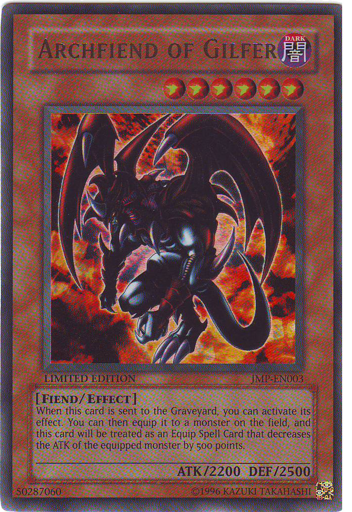Yu-Gi-Oh! Archfiend Of Gilfer - Cartes à Collectionner