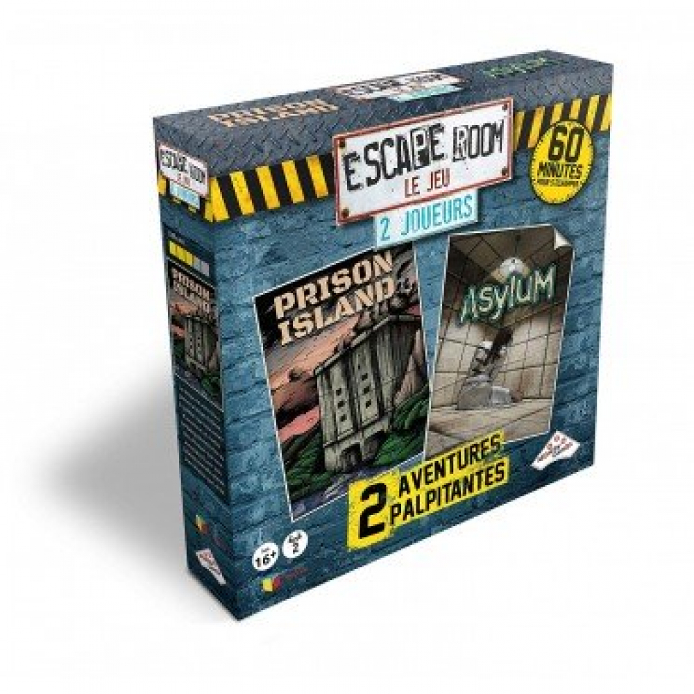 Enigme Escape Room - Dual Player : Asylum & Prison Island Coopération