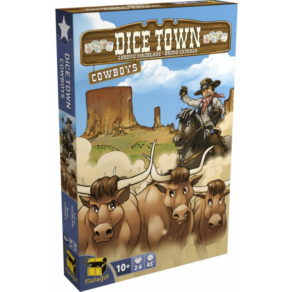 Jeu de Plateau Dice Town - Extension Cowboy Gestion - UltraJeux