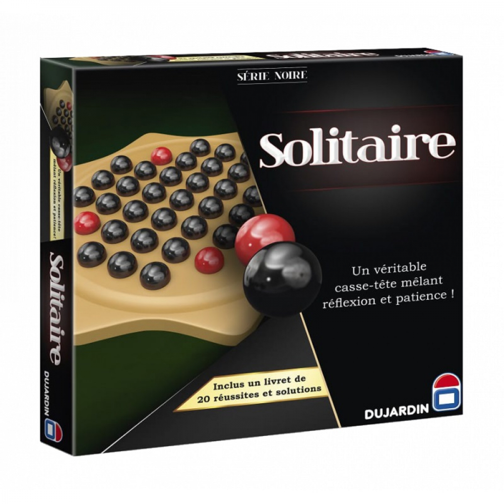 Solitaire - Série Noire - Jeux de Société - Réflexion - Jeu de Plateau