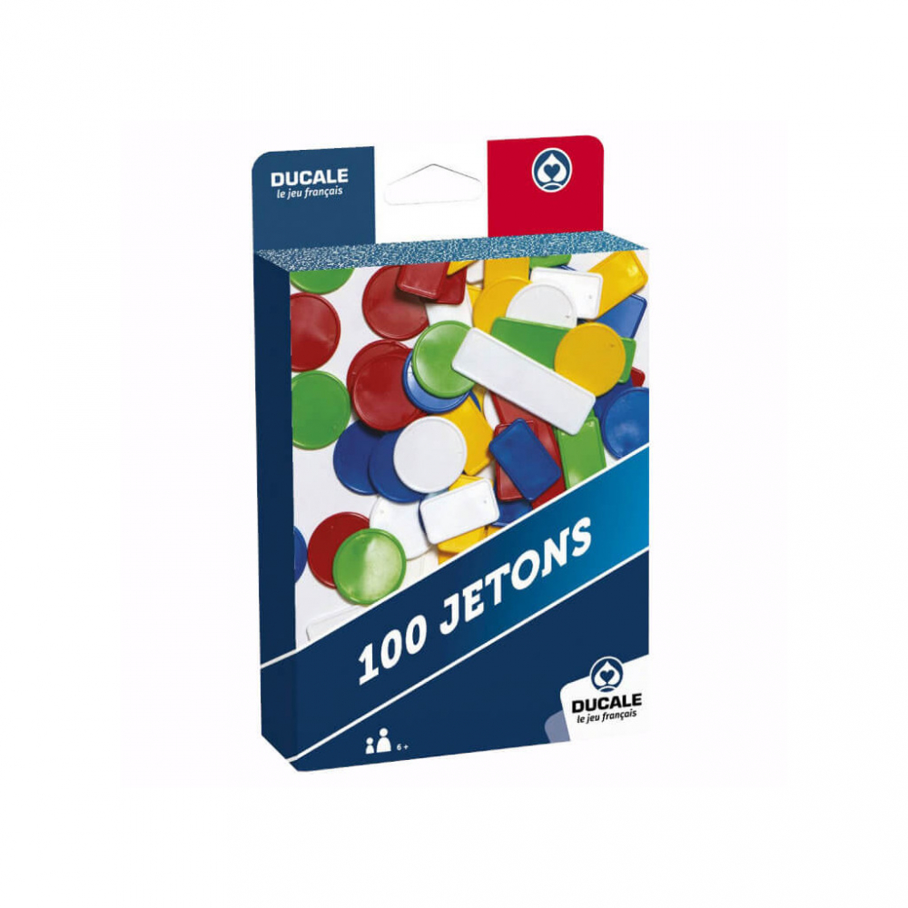 Boîte de 100 jetons - Ducale - Eco format - Jeux de Société - - Jeu d