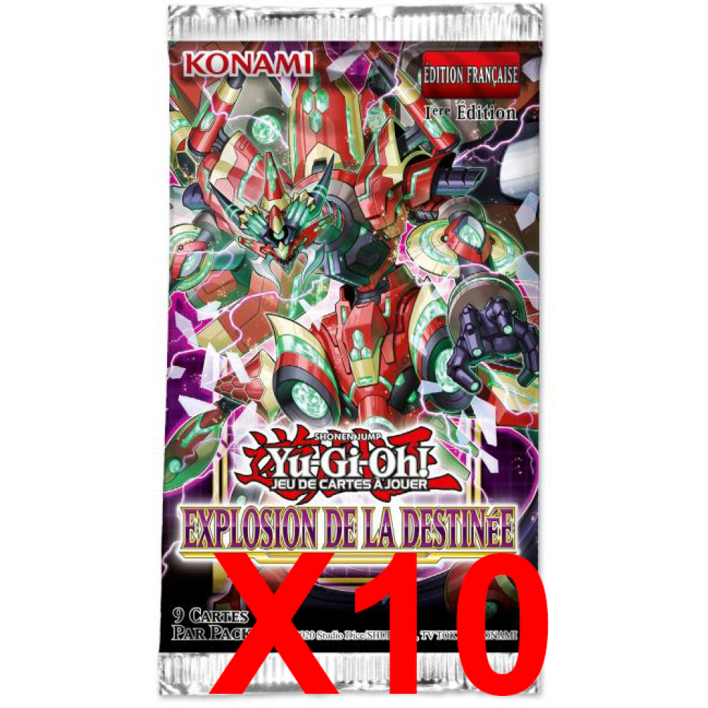 Booster Explosion de la Destinée - Lot de 10 Yu-Gi-Oh! - UltraJeux