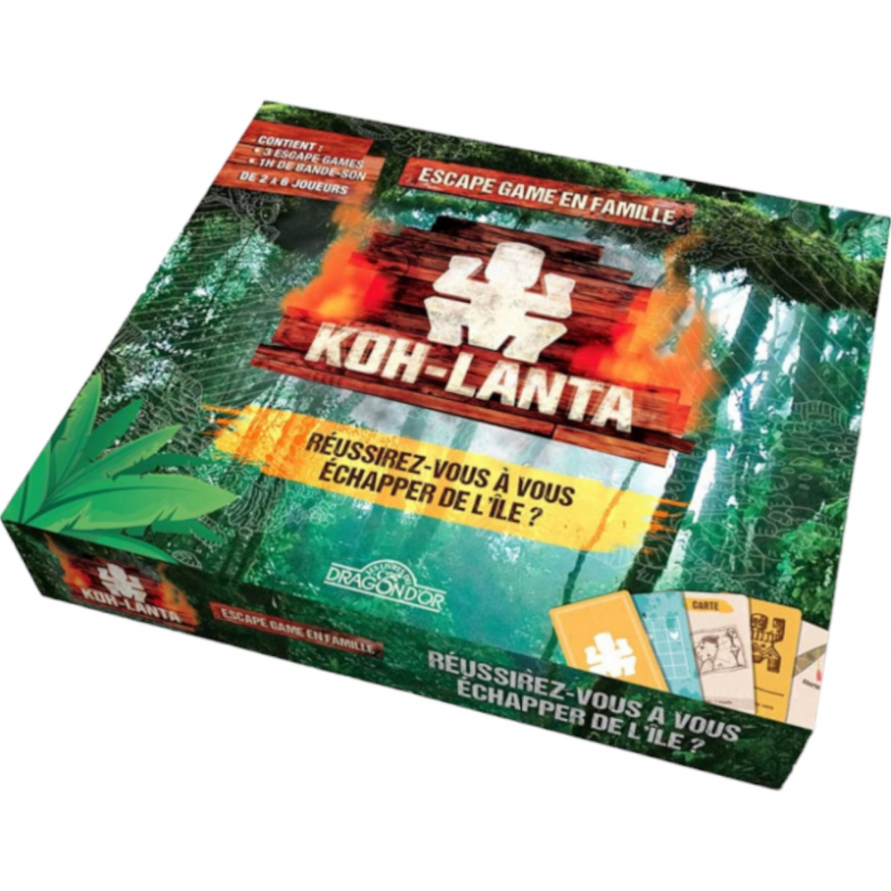 Escape Box - Koh-Lanta Grand Format - Jeux de Société - Coopération