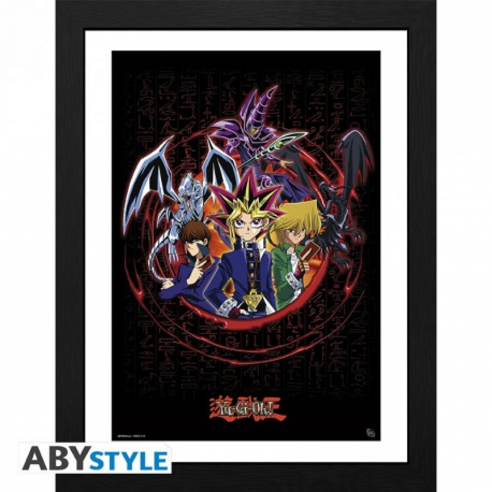 Casquette, Sac, Accessoires Joey - Yugi - Kaiba - Tirage encadré Yu-Gi