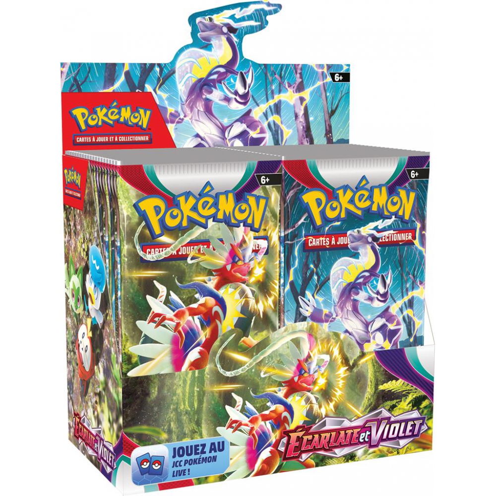 Pokémon Display 36 Boosters EV01 - Ecarlate et Violet - Cartes à Colle