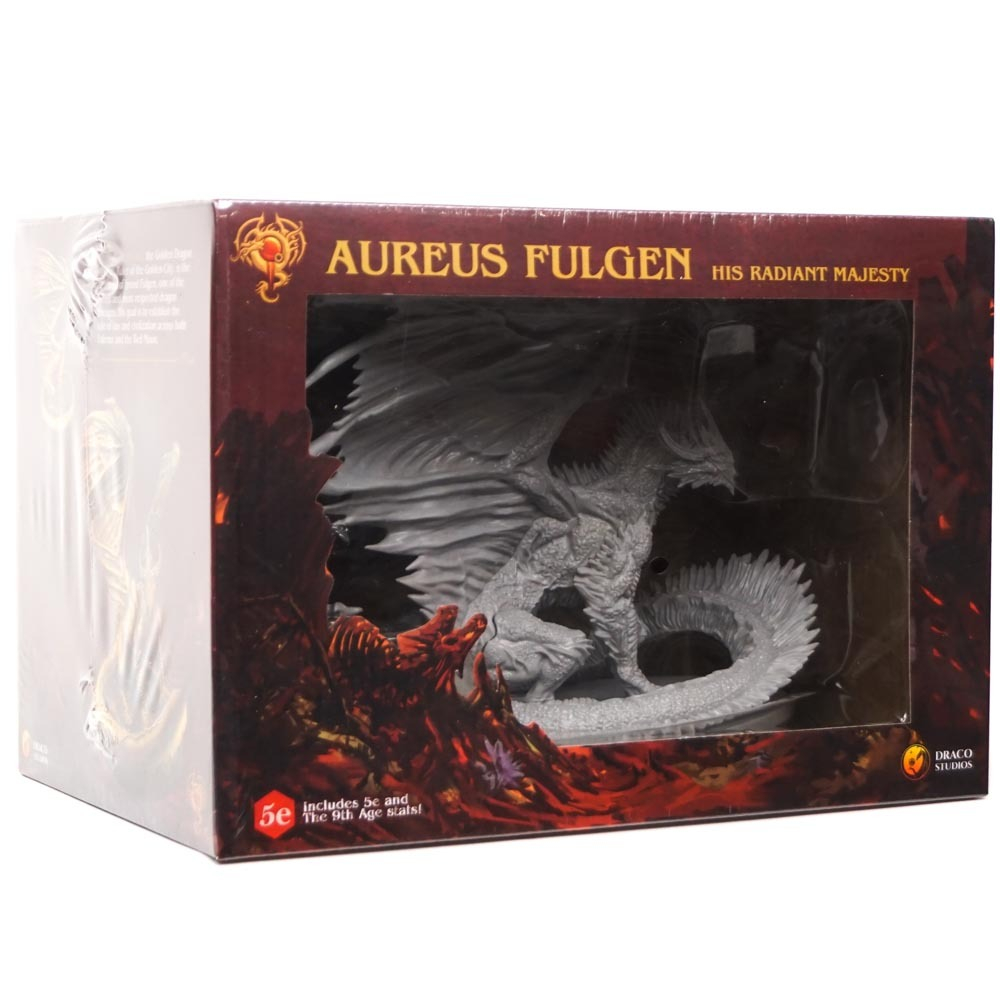Jeu de Rôle Great Wyrms of Drakha: Aureus Fulgen Figurine - UltraJeux