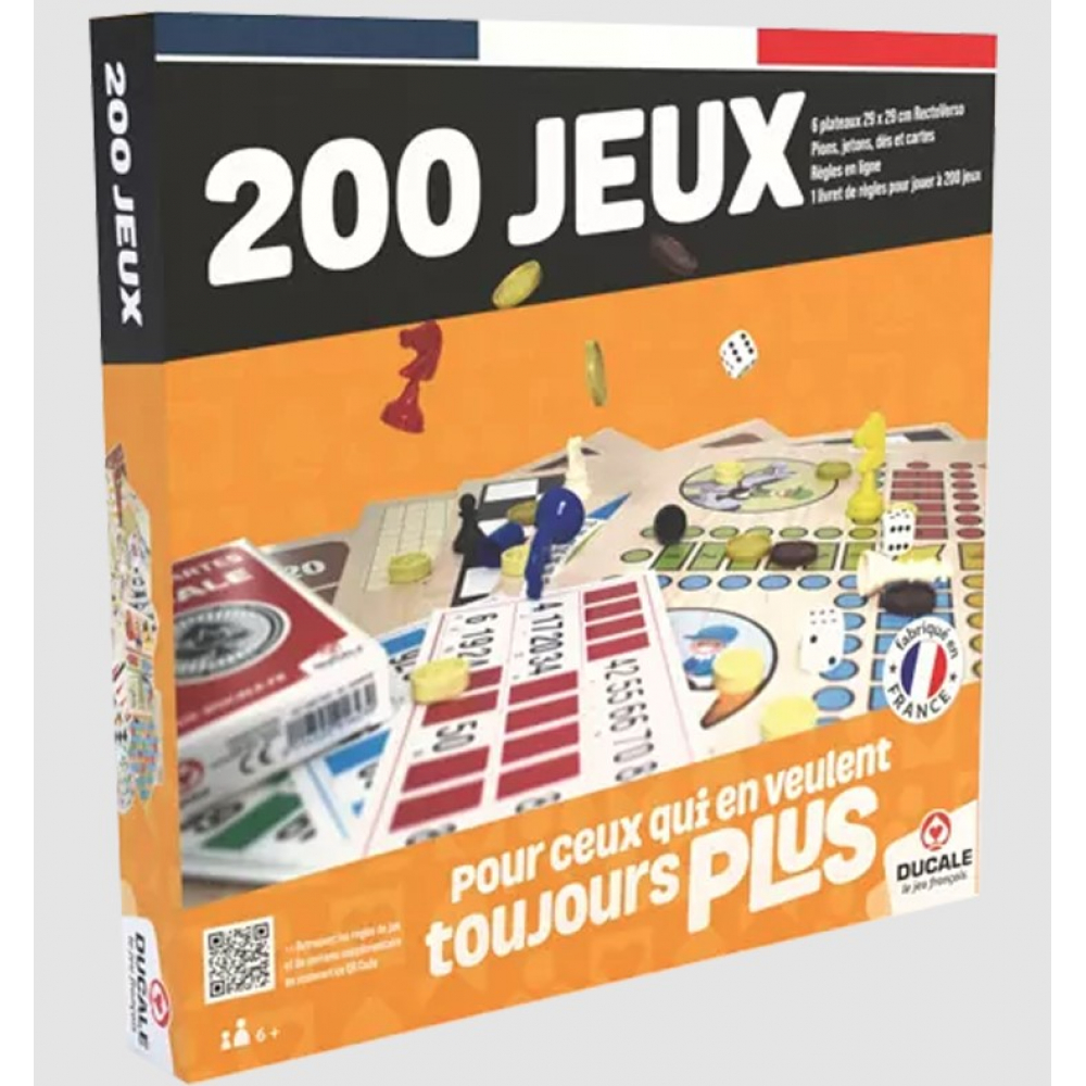 COFFRET 200 JEUX - Jeux de Société - Classique - Jeu de Plateau