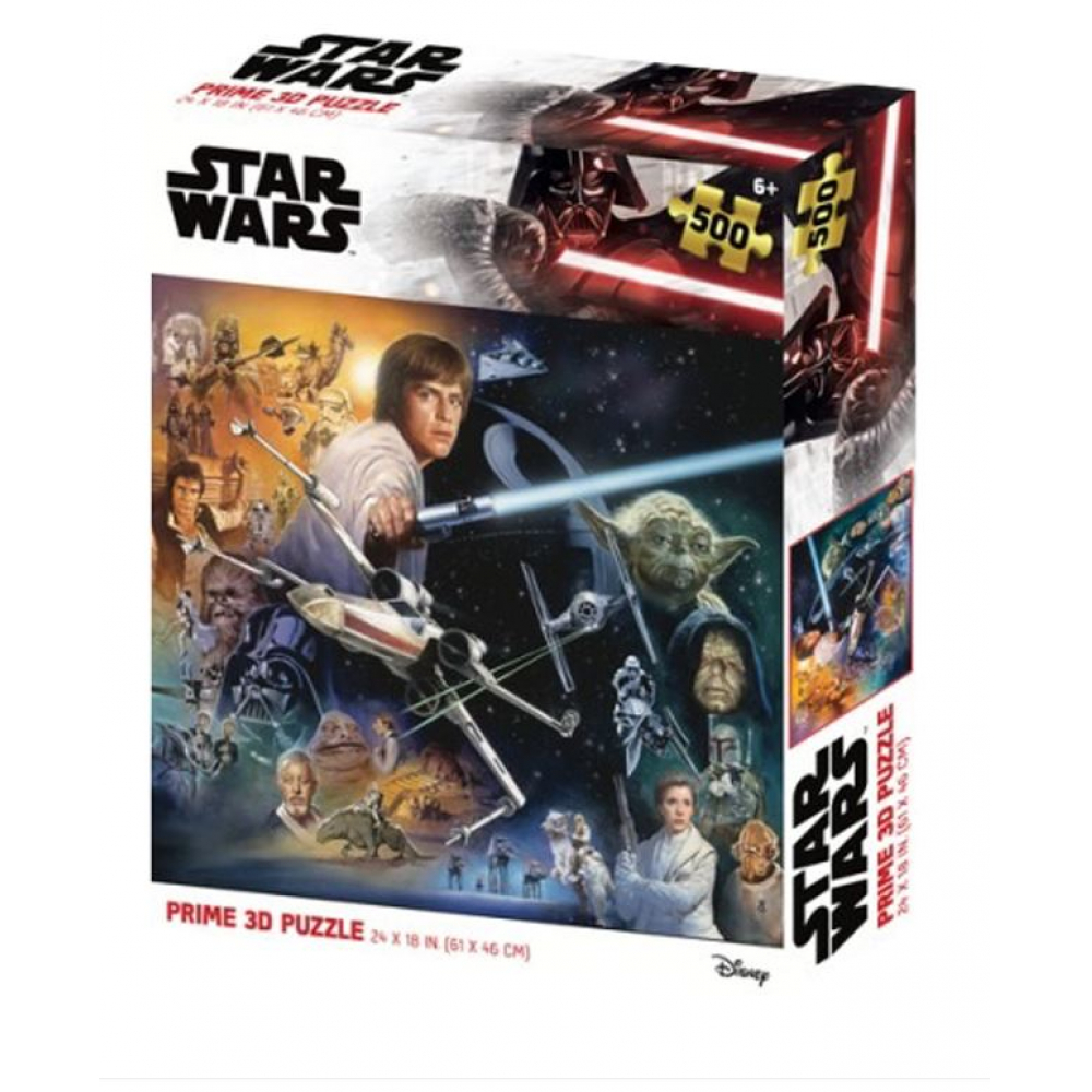 Puzzle Prime 3D - Star Wars Classic Jedi 500 PCS - Puzzles - - Réfléx