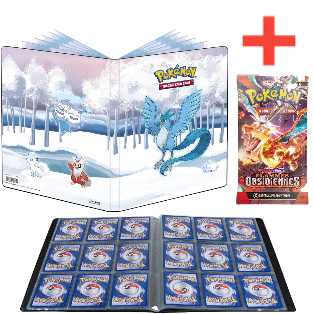 Portfolio Forêt Givrée - A4 - 10 pages de 9 cases (180 cartes recto-ve