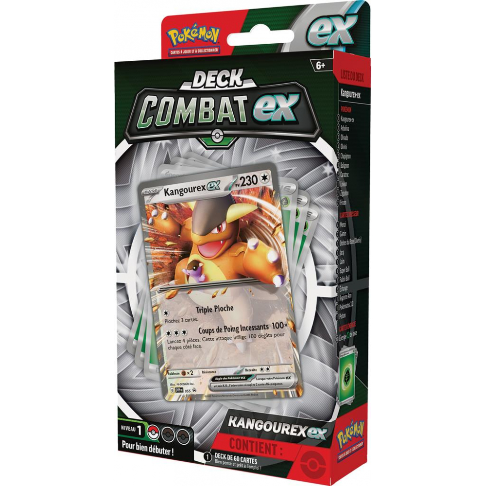 Pokémon Deck de Combat - Kangourex Ex - Cartes à Collectionner