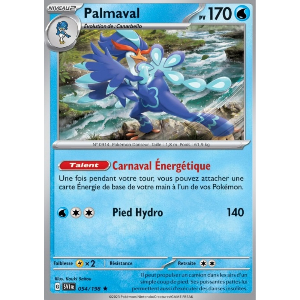Produit Promo - Pokemon Ecarlate & Violet - Palmaval - SVI-FR-054 Poké