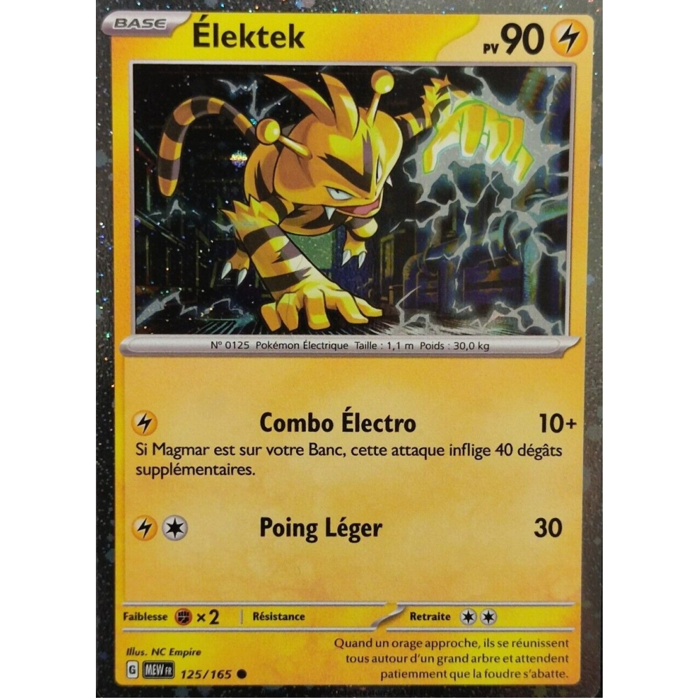Produit Promo - Pokemon Ecarlate & Violet - Elektek - MEW-FR-125 Pokém