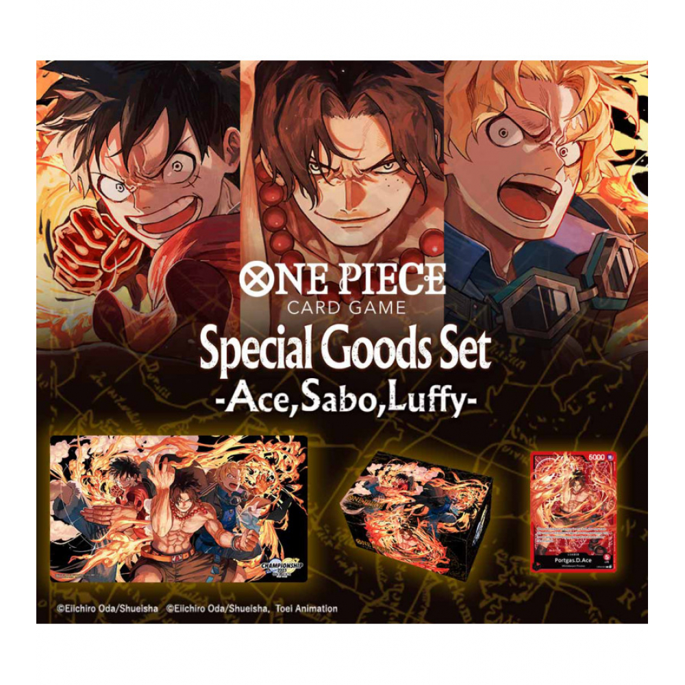 Playmat et Boîte de rangement - Ace/Sabo/Luffy One Piece Card Game - U