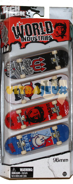 4 Pack - World Industries Tech Deck - UltraJeux
