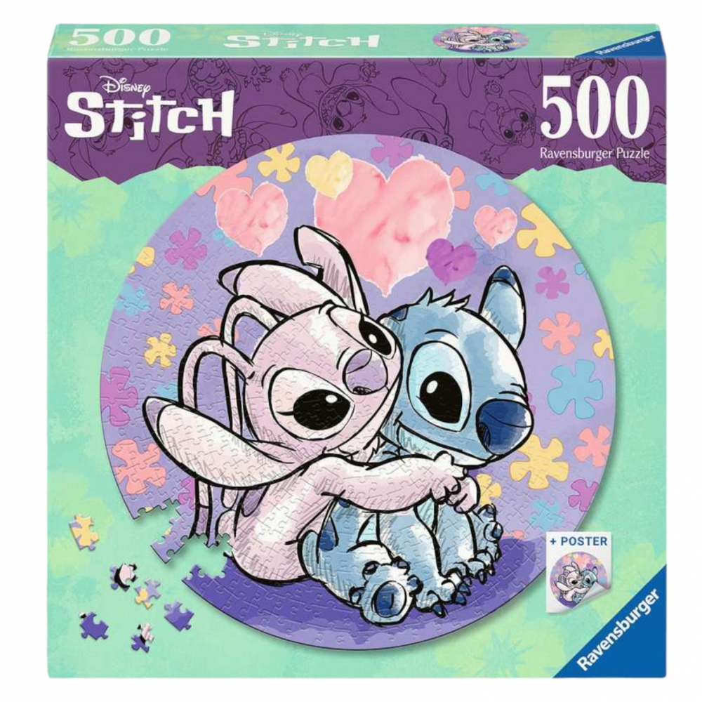 Ravensburger - Puzzle Rond - Disney Stitch - Puzzles - Réflexion - Réf