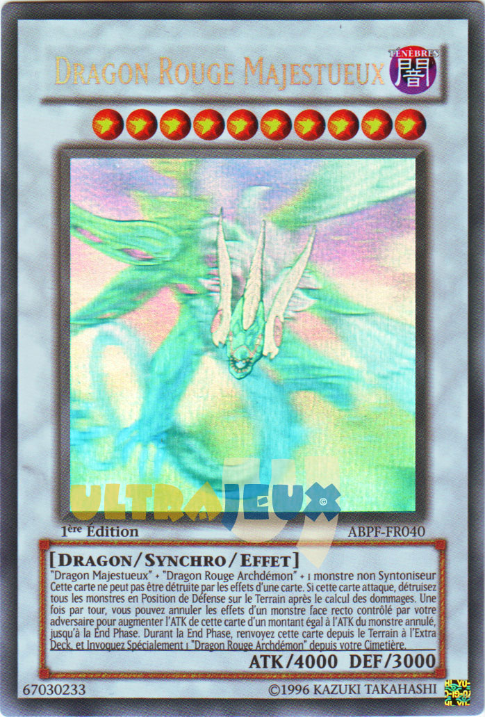 Yu-Gi-Oh! Dragon Rouge Majestueux - Ghost - Cartes à Collectionner