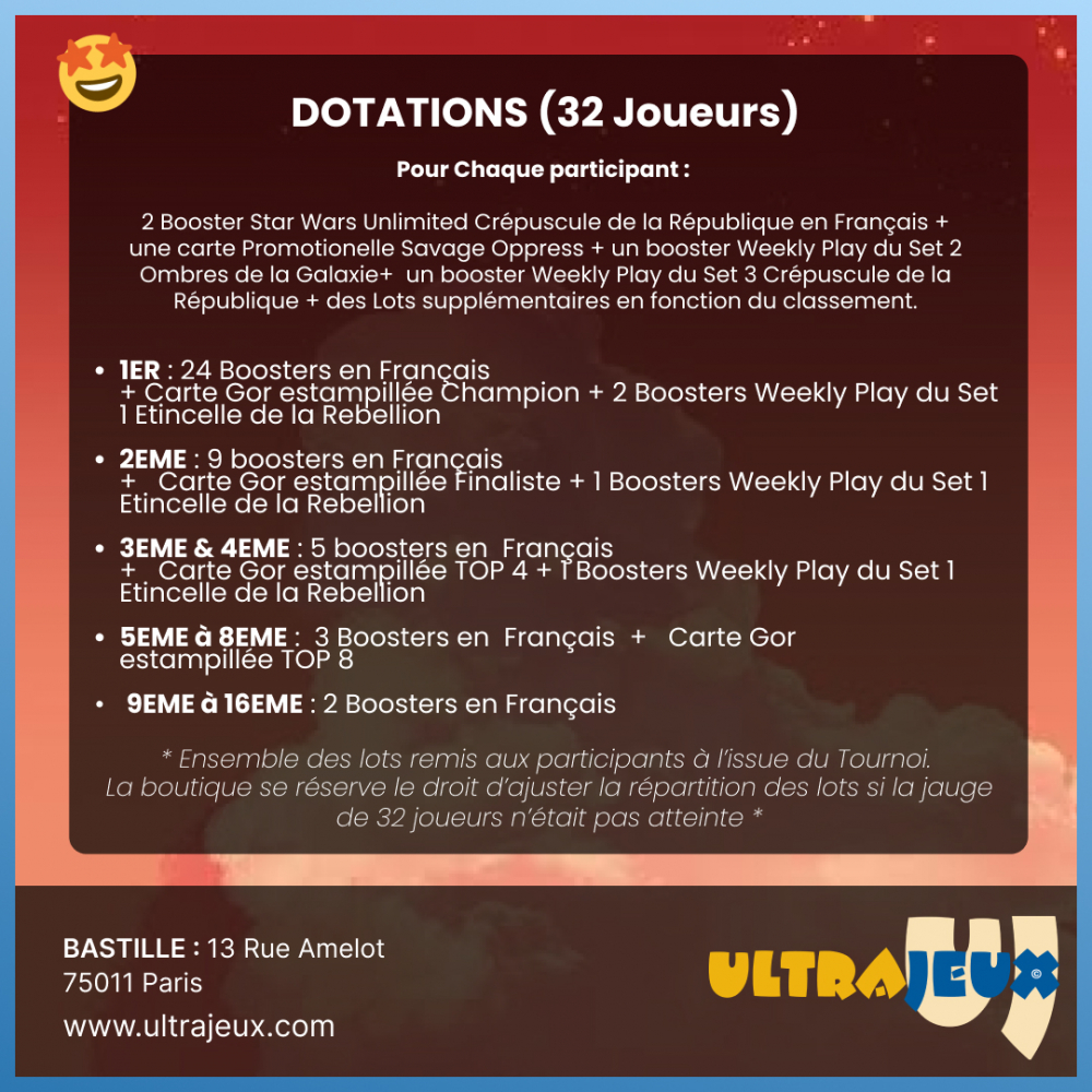 Star Wars Unlimited Tournoi Store Showdown - Star Wars Unlimited - Cré