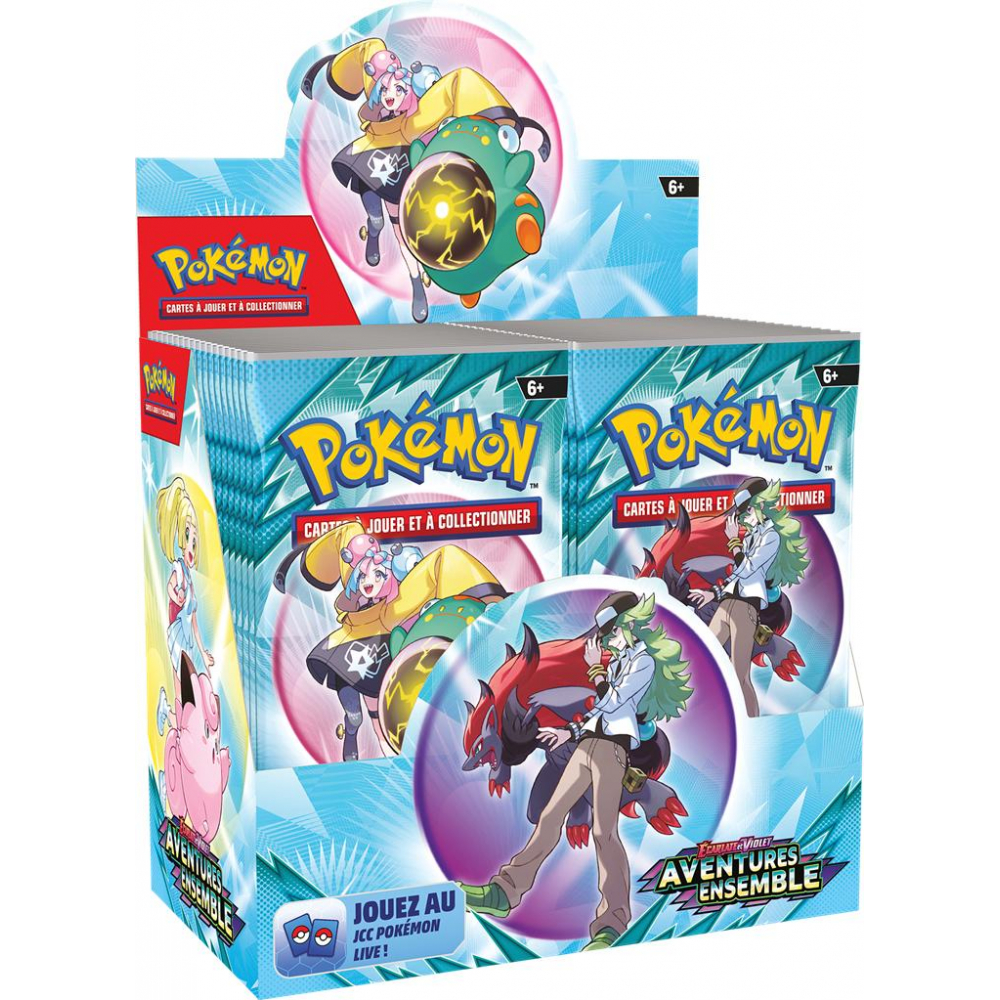 Pokémon Display 36 Boosters EV09 - Ecarlate et Violet - Aventures Ense