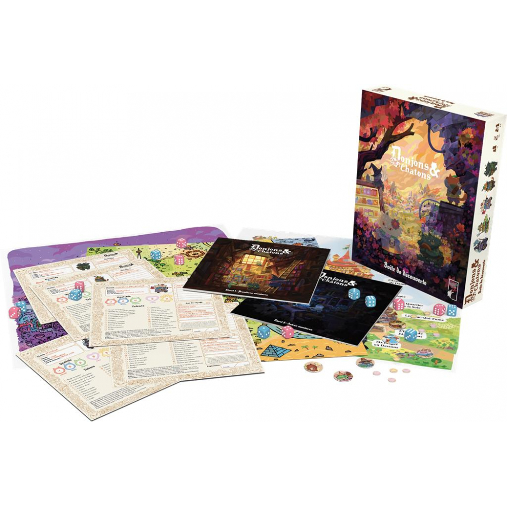 Donjons & Chatons - Boîte de découverte - Jeux de Rôle - Jeu de Rôle