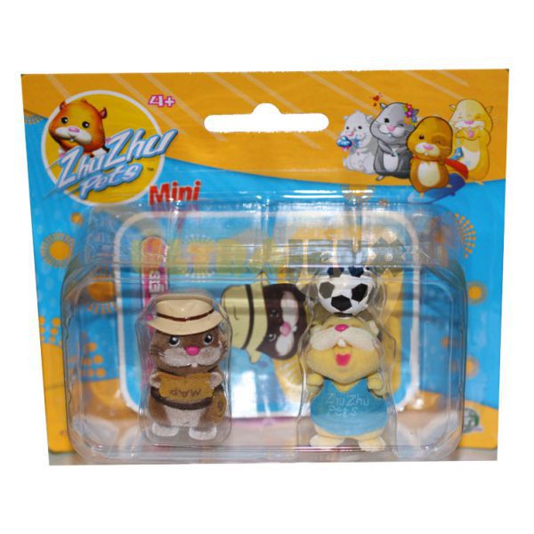 Pack De 2 Mini Hamster - Scoodles & Pipsqueak ZhuZhu Pets - UltraJeux