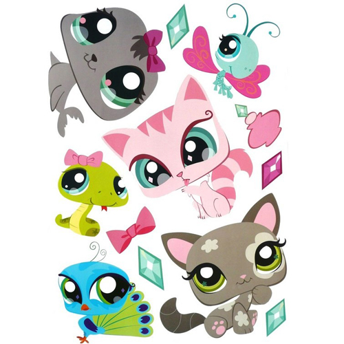 Planche Géante De 12 Stickers Littlest Pet Shop ! Littlest PetShop - U