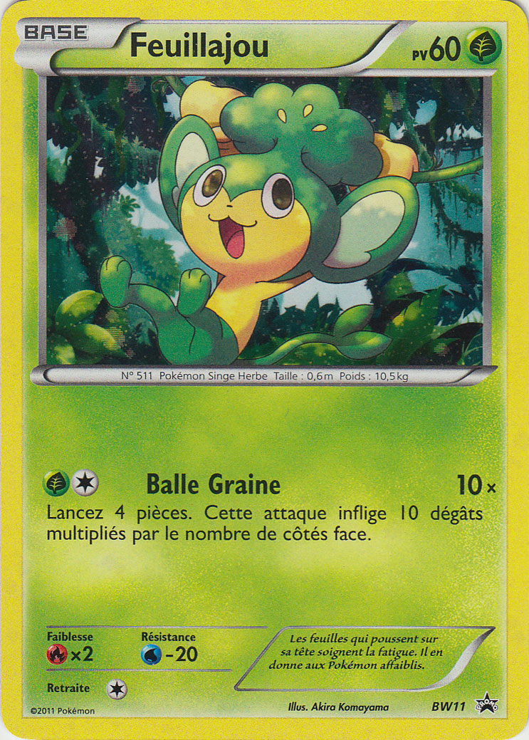 Pokémon Bw11 - Feuillajou - Cartes à Collectionner