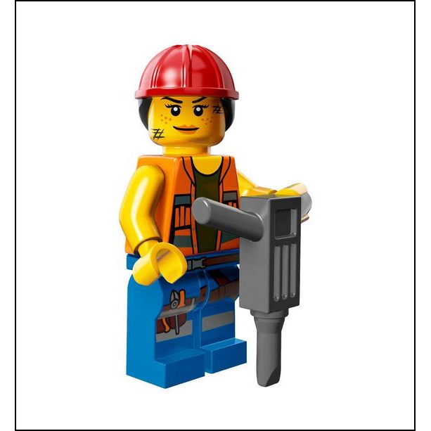 Minifigures The Lego Movie - 09 - Gail Travailleuse De La Construction ...