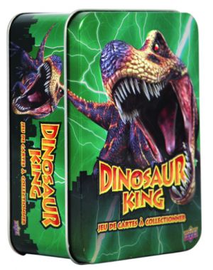 Tin Box Verte Tyrannosaure Noir Dinosaur King - UltraJeux