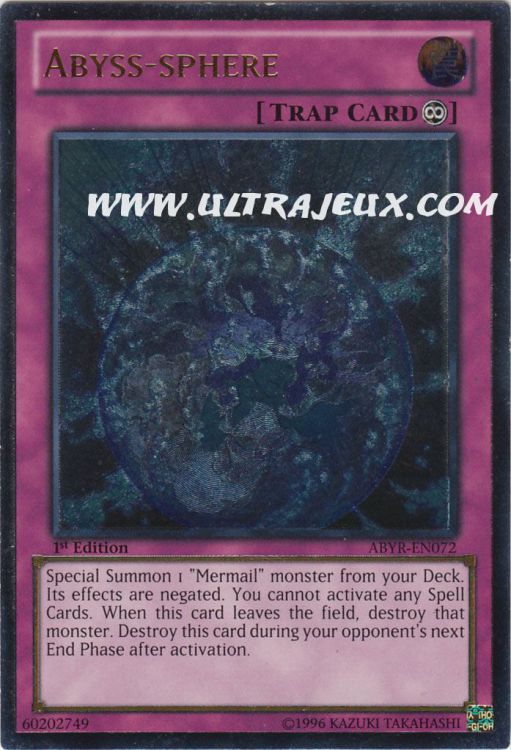 Abyss-sphere (ABYR-EN072-UL) - Carte Yu-Gi-Oh! Abyss Rising - Cartes à