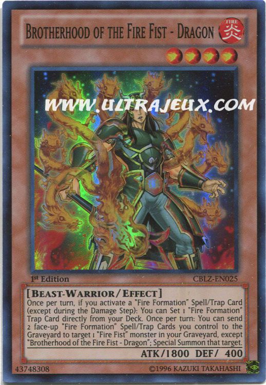 Brotherhood Of The Fire Fist - Dragon (CBLZ-EN025) - Carte Yu-Gi-Oh! C