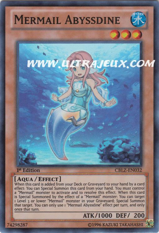 Mermail Abyssdine (CBLZ-EN032) - Carte Yu-Gi-Oh! Cosmo Blazer - Cartes
