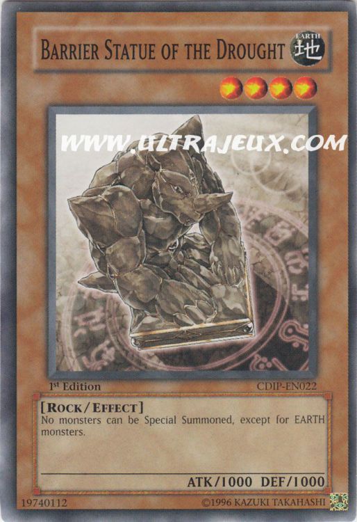 Barrier Statue Of The Drought (CDIP-EN022) - Carte Yu-Gi-Oh! Cyberdar