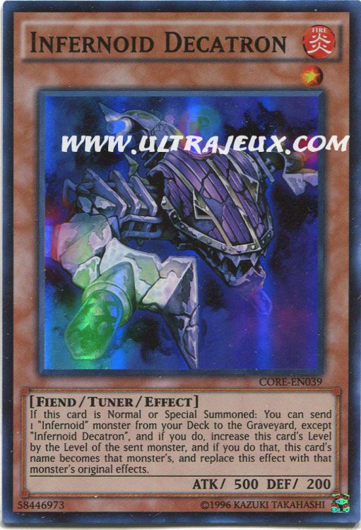 Infernoid Decatron (CORE-EN039) - Carte Yu-Gi-Oh! Clash of Rebellions