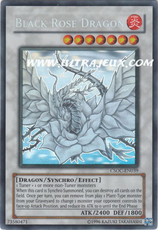 Black Rose Dragon (CSOC-EN039-G) - Carte Yu-Gi-Oh! Crossroads of Chaos
