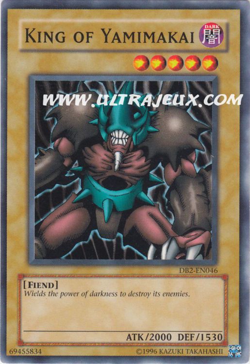 King of Yamimakai (DB2-EN046) - Carte Yu-Gi-Oh! Dark Beginning 2 - Car