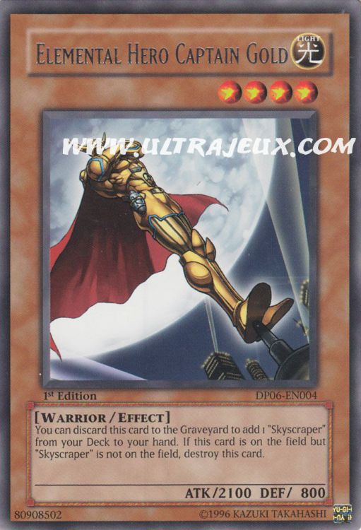 Elemental Hero Captain Gold (DP06-EN004) [Carte Yu-Gi-Oh! Cartes à l ...