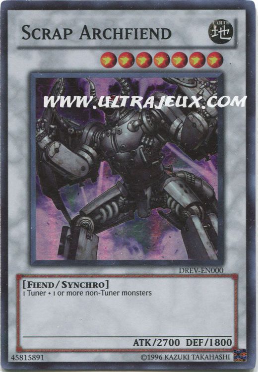 Scrap Archfiend (DREV-EN000) - Carte Yu-Gi-Oh! Duelist Revolution - Ca