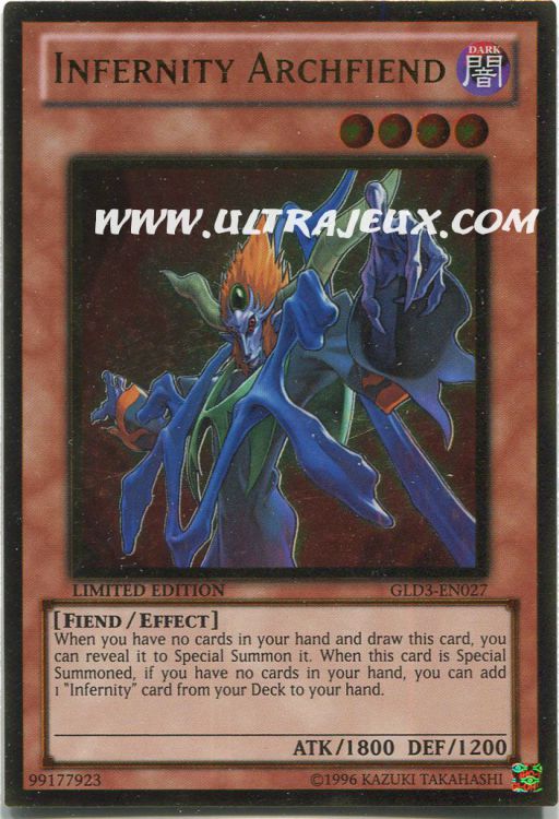 Infernity Archfiend (GLD3-EN027) [Carte Yu-Gi-Oh! Cartes à l'Unité ...