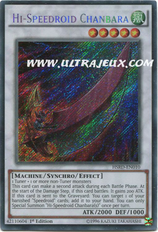 Hi-speedroid Chanbara (HSRD-EN010) [Carte Yu-Gi-Oh! Cartes à l'Unité ...