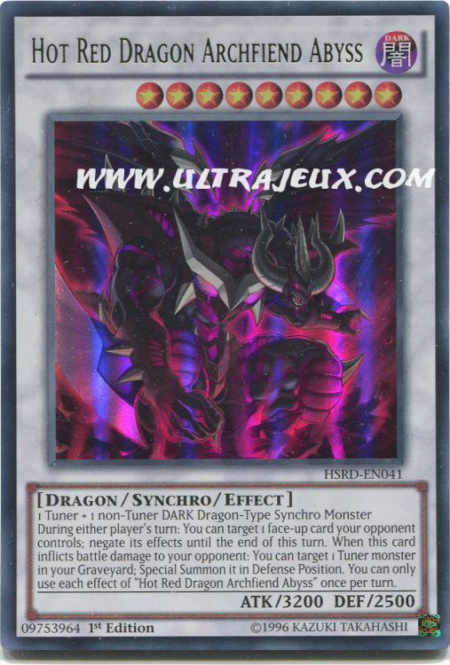 Hot Red Dragon Archfiend Abyss (HSRD-EN041) [Carte Yu-Gi-Oh! Cartes à l ...