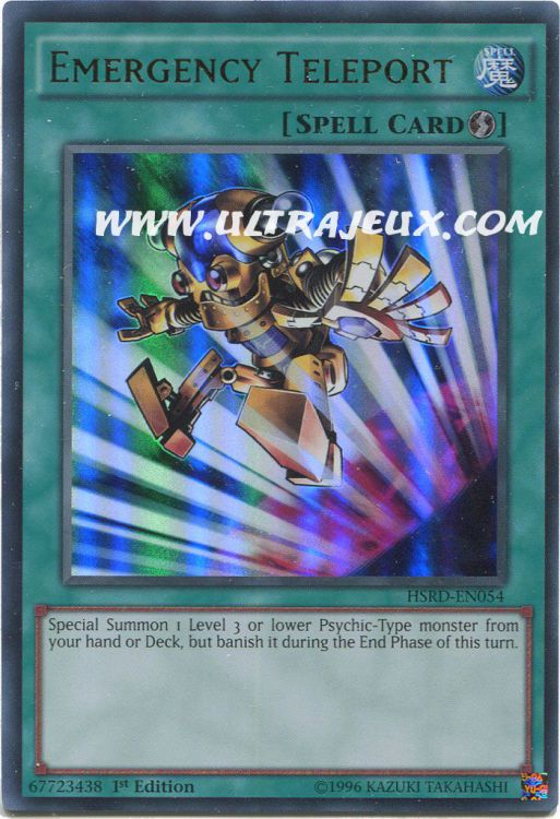 Emergency Teleport (HSRD-EN054) - Carte Yu-Gi-Oh! High Speed Riders