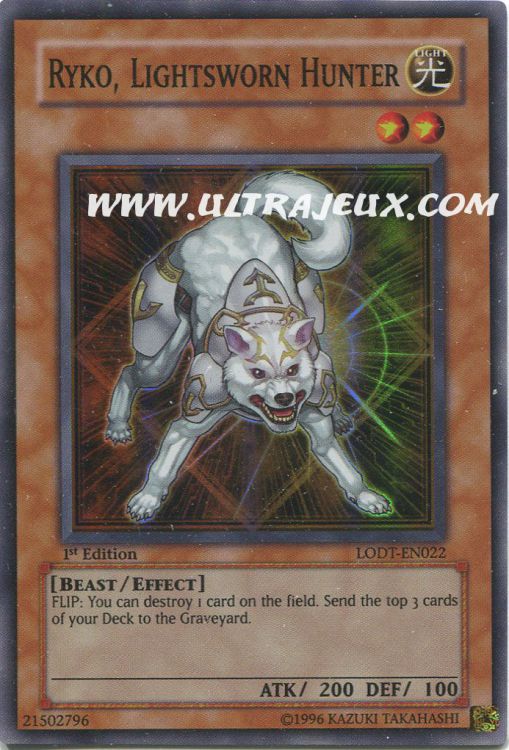 Ryko, Lightsworn Hunter (LODT-EN022) - Carte Yu-Gi-Oh! Light of Destru