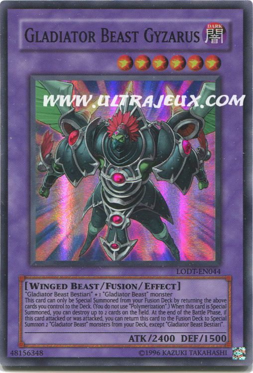 Gladiator Beast Gyzarus (LODT-EN044) - Carte Yu-Gi-Oh! Light of Destru
