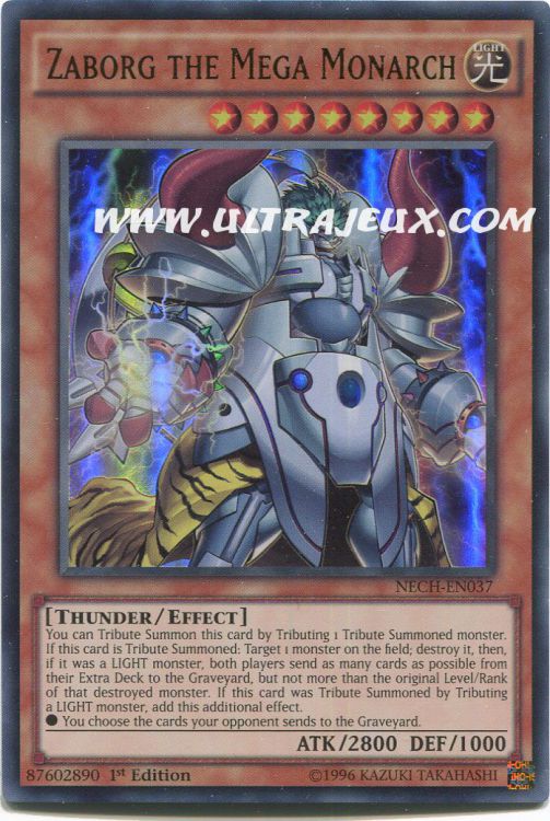 Zaborg The Mega Monarch (NECH-EN037) - Carte Yu-Gi-Oh! The New Challen