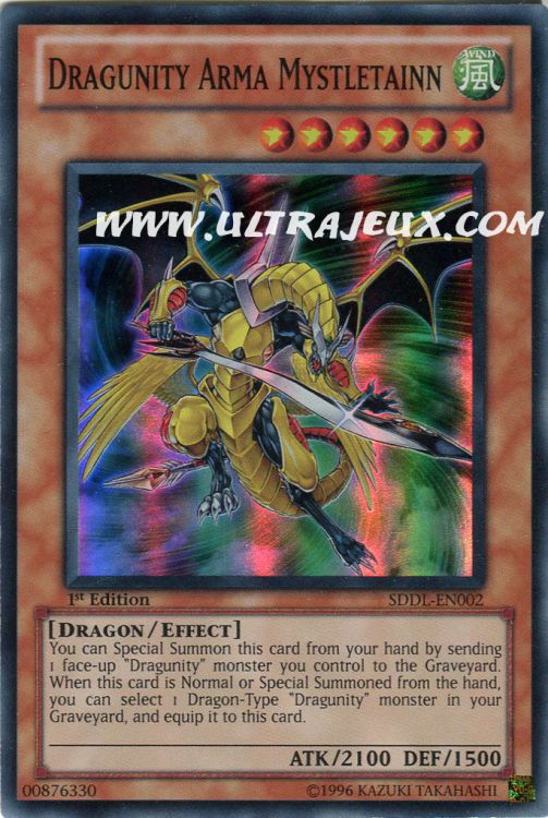Dragunity Arma Mystletainn (SDDL-EN002) - Carte Yu-Gi-Oh! Dragunity Le