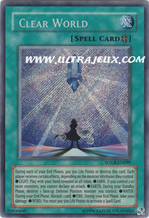 Clear World (SOVR-EN099) - Carte Yu-Gi-Oh! Stardust Overdrive - Cartes